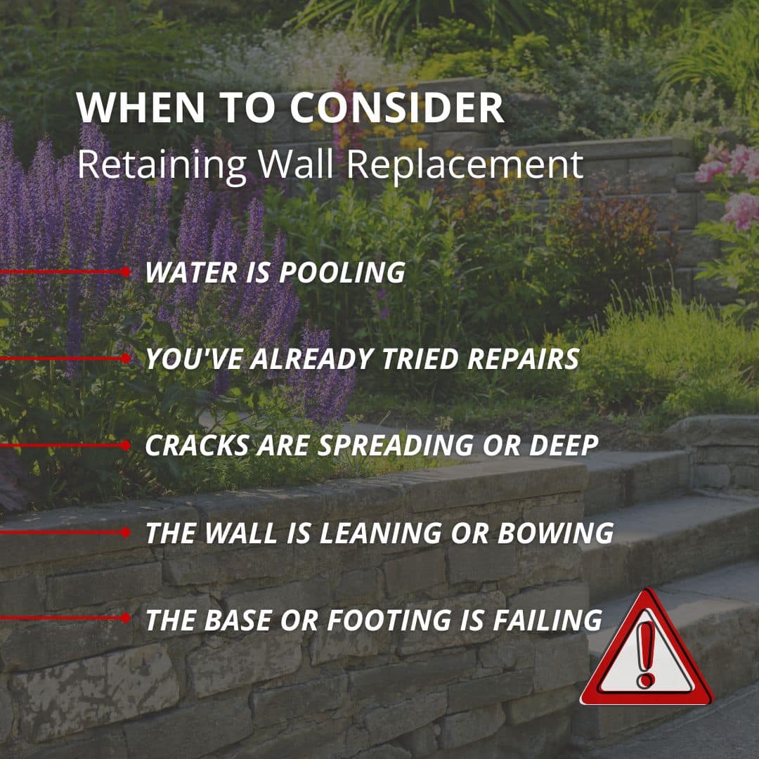 Can You Fix a Retaining Wall or Does It Need Replaced? - Buckeye ...
