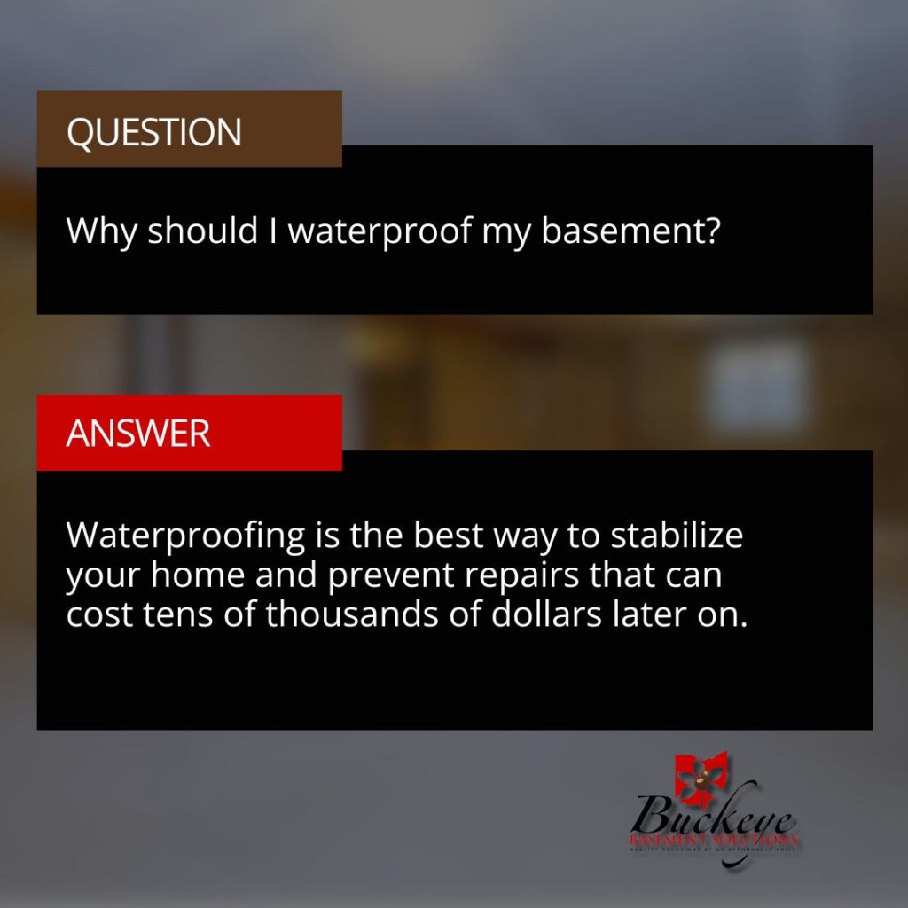 How Basement & Crawl Space Waterproofing Saves a Foundation - Buckeye ...
